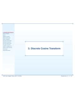 3 Discrete Cosine Transform 3 Discrete Cosine Transform Pdf PDF4PRO