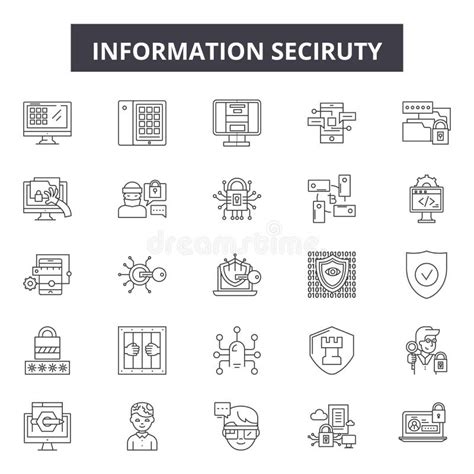 Cyber Security Line Icons Blue Stock Illustrations 386 Cyber Security Line Icons Blue Stock
