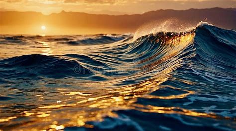 A Wave Like Pattern With Stars In The Colors Yellow And Gold Ai