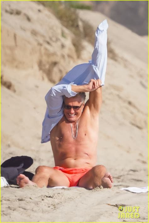 Dolph Lundgren 62 Hits The Beach With His Fiancee Emma Krokdal 24