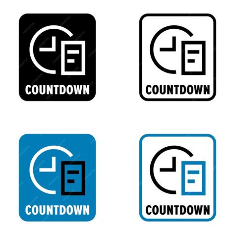 Premium Vector Countdown Device Vector Information Sign Premium Vector Countdown Device Vector Information Sign