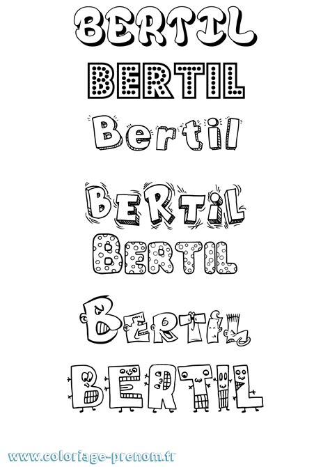 Coloriage Du Prénom Bertil à Imprimer Ou Télécharger Facilement