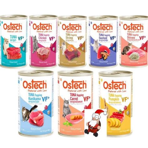 Ostech Gourmet Vf อาหารกระป๋องแมวออสเทค กัวเม่ Vf ทูน่า 400 G24