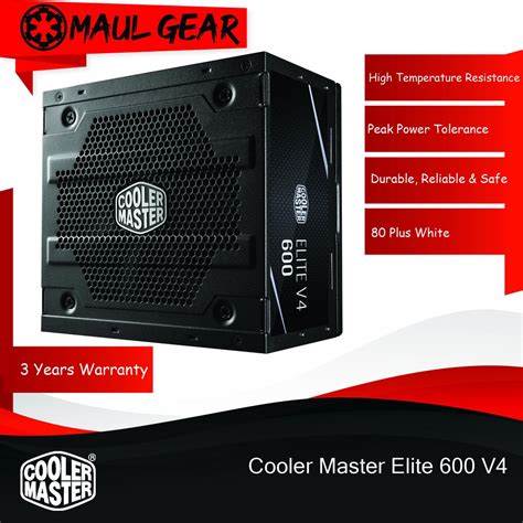 Cooler Master Elite V4 600W Power Supply | Shopee Malaysia