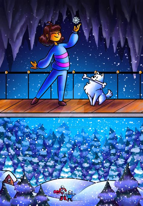 Snowdin By Barbie Art On Deviantart