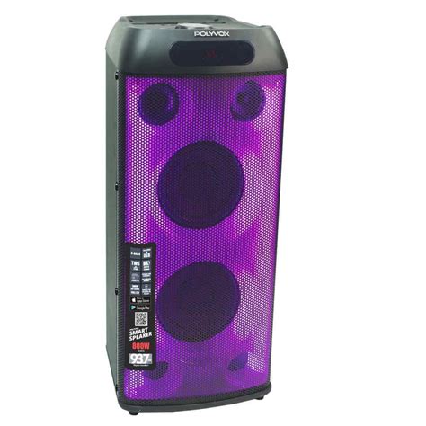 Caixa De Som Amplificada Torre Smart Speaker Polyvox Xt660t 800w