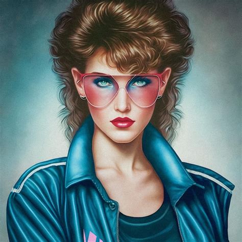 Vibes Dos Anos 80 E 90 Moda E Estilo Ilustração Vintage E Retrô