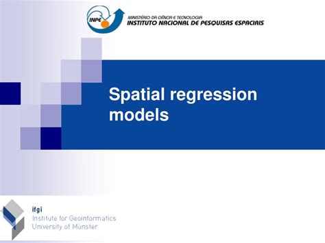 PPT Spatial Data Analysis Of Areas Regression PowerPoint