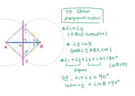 Construction Perpendicular Bisector Expii