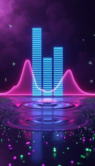 Free Neon Sound Waves Photo Neon Soundwaves Cyberpunk Download At Stockcake