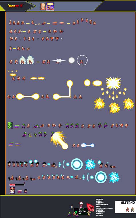 The Strongest Earthling Ultimate Lsw Sprite Sheet By Gz52 On Deviantart