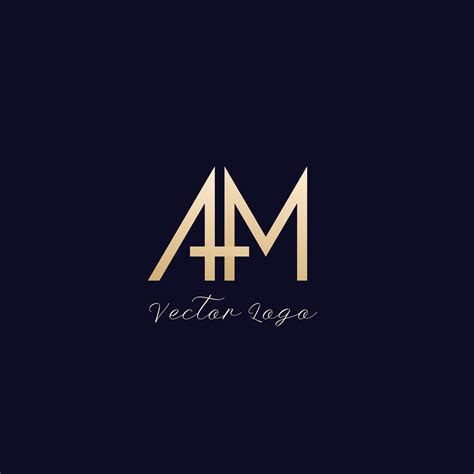Am Letters Logo Design Vector 3658552 Vector Art At Vecteezy