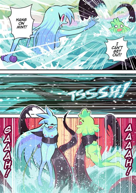 Rule 34 Blue Hair Blue Skin Casual Exposure Casual Nudity Comic Edit Edited Female Green Hair