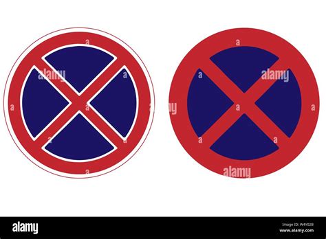 Prohibition No Symbol Sign Ban Vector Illustration Stock Vector Image