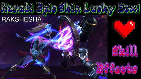 Hanabi Epic Skin Rakshesha Skin Effect MLBB YouTube