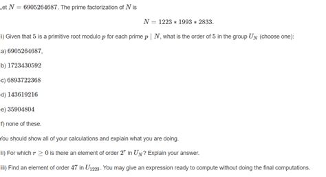 Solved Show That If P Is An Odd Prime Then N Passes Chegg Com