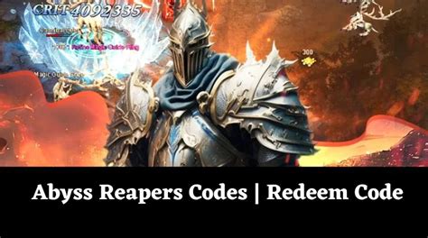 abyss reapers codes wiki redeem code [july 2025] mrguider