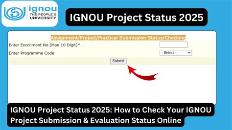 Ignou Project Status 2025 How To Check Your Ignou Project Submission And Evaluation Status Online