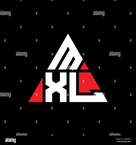 Mxl Triangle Letter Logo Design With Triangle Shape Mxl Triangle Logo