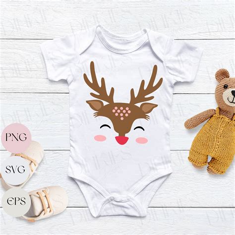 Christmas Reindeer Faces SVG Bundle Reindeer SVG Girl Reindeer SVG Boy Reindeer Svg
