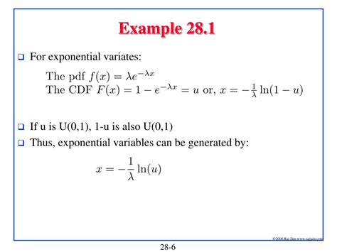 Ppt Random Variate Generation Powerpoint Presentation Free Download