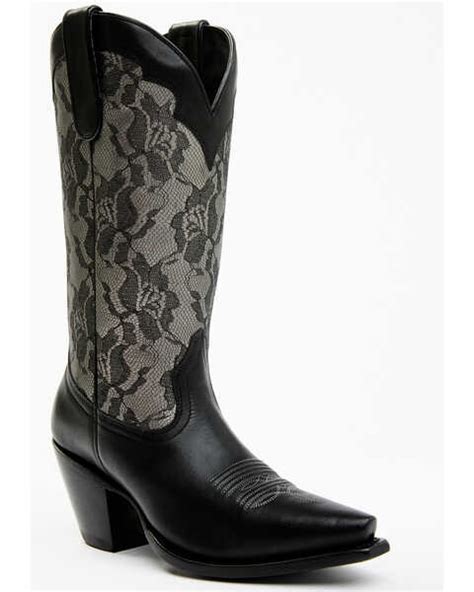 Shyanne Womens Blaire Western Boots Snip Toe Black
