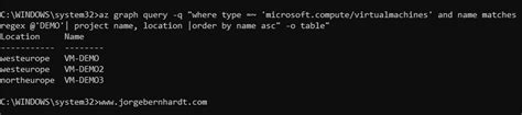 Run Azure Resource Graph Queries Using Azure Cli · Jorge Bernhardt
