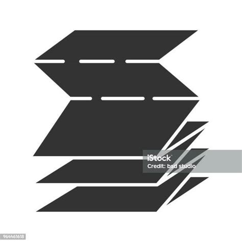 折疊紙單張圖示向量圖形及更多側影圖片 側影 傳單 圖示 Istock