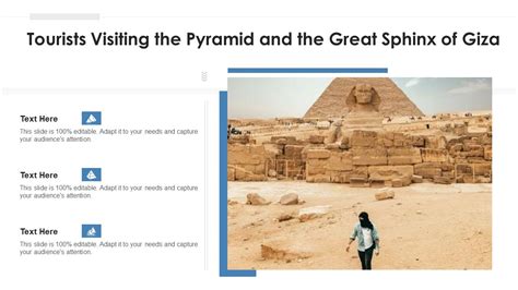 Tourists Visiting The Pyramid And The Great Sphinx Of Giza Ppt