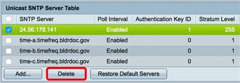 スイッチでのSimple Network Time Protocol SNTP ユニキャストサーバの設定 Cisco