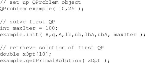 Qpoases A Parametric Active Set Algorithm For Quadratic Programming
