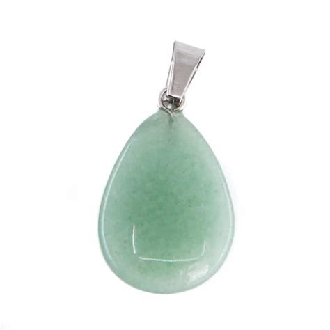 Druppelvormige Edelsteen Hanger Groene Aventurijn 20 Mm Zenvol