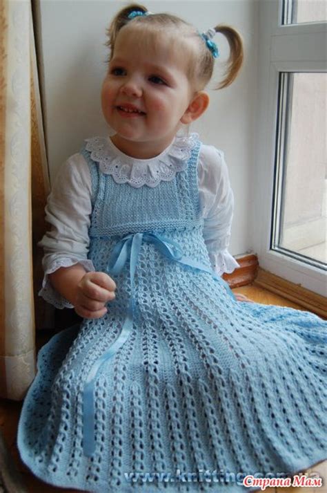Сарафаны для девочек спицами Вязание Страна Мам