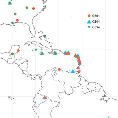 Sliding Window Analysis Of Nucleotide Diversity For Oz01 Oz04 Oz14