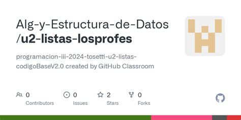 Github Alg Y Estructura De Datosu2 Listas Losprofes Programacion