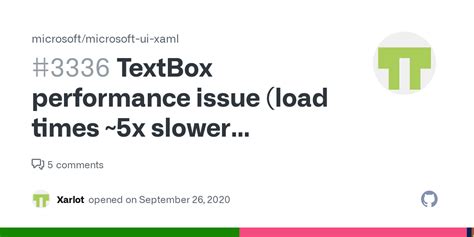 Textbox Performance Issue Load Times ~5x Slower Compared To Wpf · Issue 3336 · Microsoft