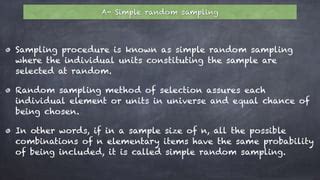 Youtube Full Lecture Sampling Technique Notes Ppt