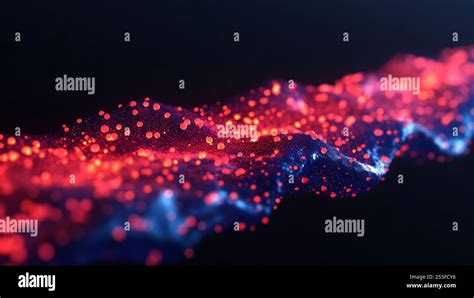 Glowing 3d Molecular Structures And Chains Forming In An Abstract