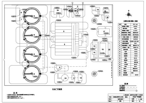 E0042 污水处理厂工艺设计图 Autocad 模型图纸下载 懒石网