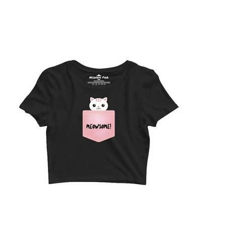 Meowsome Women Crop Top At Rs 39900 Fancy Crop Top Crop Top T Shirt