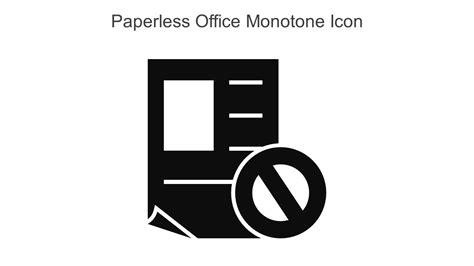 Paperless Office Monotone Icon In Powerpoint Pptx Png And Editable Eps Format Ppt Example