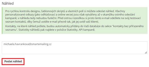 09 jak si vytvořit svůj první e mail SmartEmailing nápověda