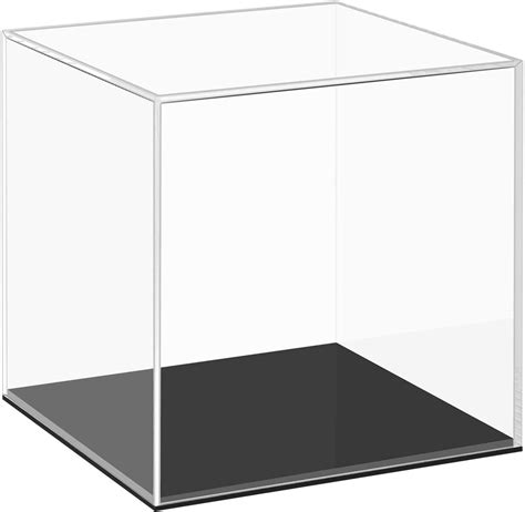 Belle Vous 3 Pack Clear Acrylic Display Boxes 3 Different Sized Cubes