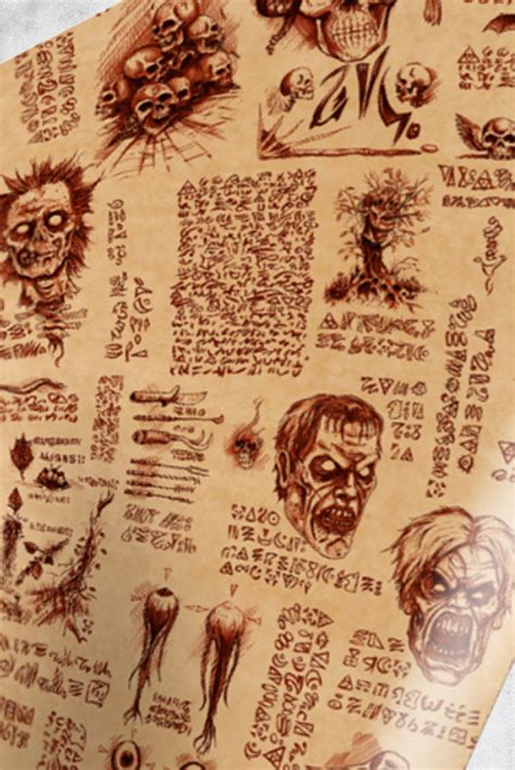 Evil Dead Book Pages