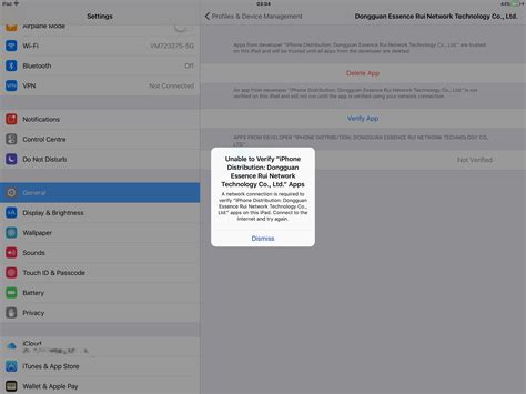Settings Ios 933 Couldnt Verify App Stack Overflow