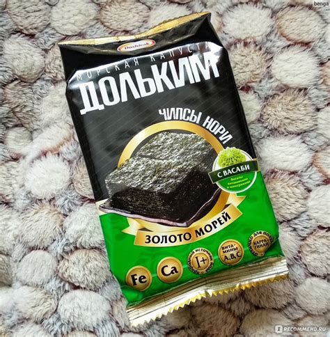Чипсы нори Doshirak Дольким с васаби - «Вкуснейшие чипсы из нори с ...
