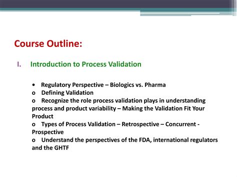 Process Validation For Drugs And Biologics Pptx Computer Software And Applications Computing