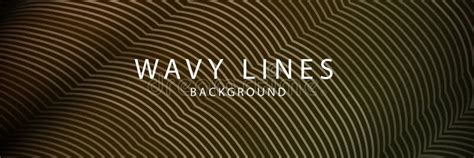 Banner Wave Lines Pattern An Abstract Stripe Background Vector Stock Vector Illustration Of