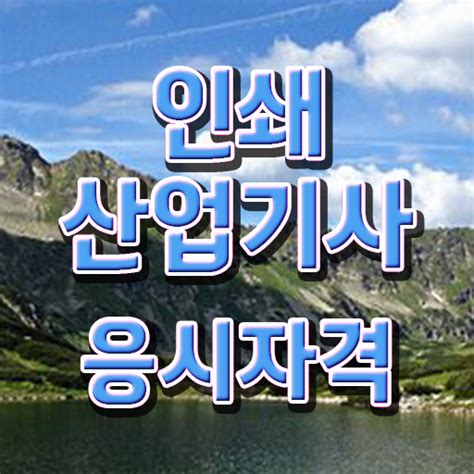 인쇄산업기사 응시자격 서류 인쇄산업기사 시험응시조건 집에서 온라인으로 4달만에 준비했던 과정 네이버 블로그