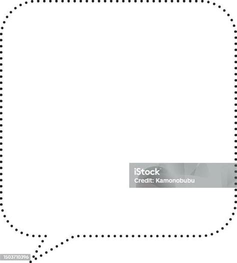 둥근 직사각형 말풍선 점선 흰색 페인트 걱정하는에 대한 스톡 벡터 아트 및 기타 이미지 걱정하는 기포 대화 풍선 문자 기호 Istock